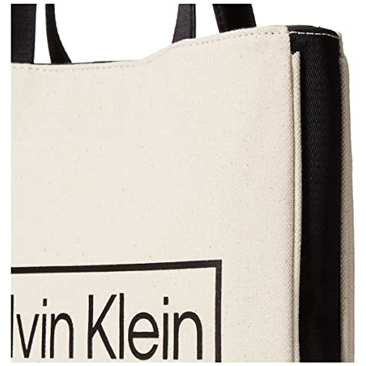 Calvin Klein Tessa Key Item Tote, Natural/Black Combo