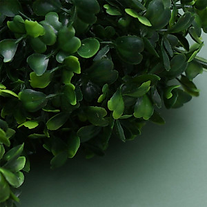 ARTIBETTER 6pcs 10cm Artificial Boxwood Ball Topiary Plants Round for Home Wedding Party Decor Garden Front Patio Planter Deck Backyard Indoor Outdoor Decor Green