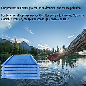 Nlcoek 10-20 Gallon Aquarium Filters for Aqua-Tech 10-20 Gallon Power Filters for EZ-Change #2 Fish Tank Filters Replacement Aquarium Filter Cartridge (3 Pcs)