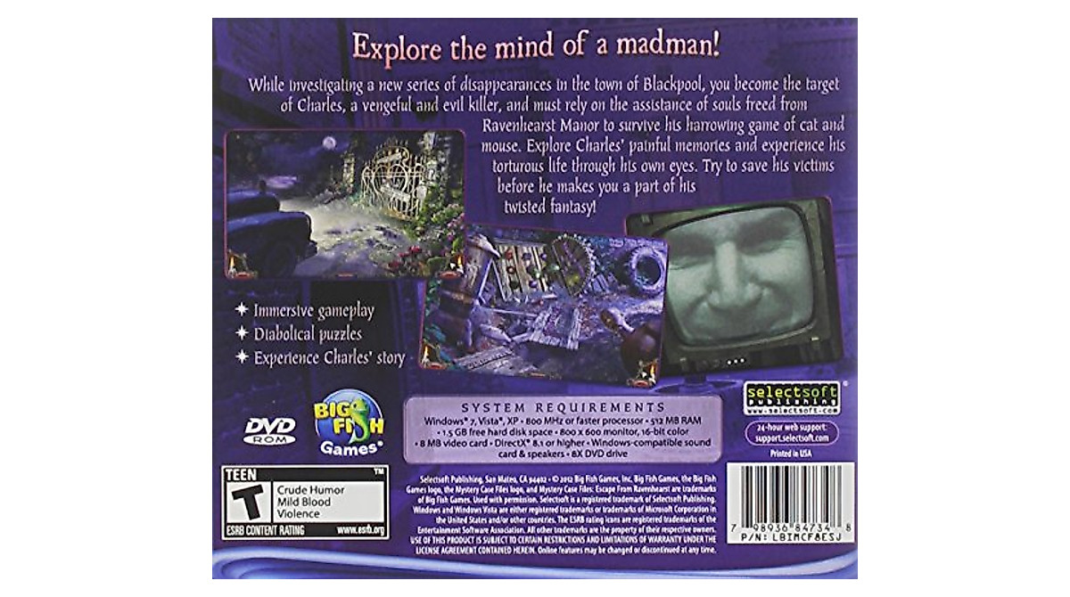 Mystery Case Files 8: Escape from Ravenhurst PC Game | Escape the Manor