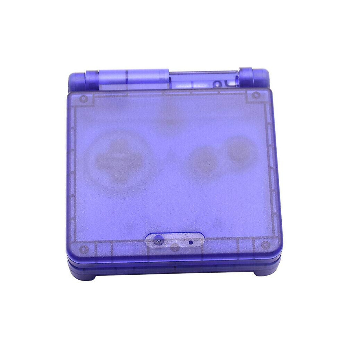 Meijunter Replacement Transparent Clear Full Housing Shell Case Repair Parts Kit for Nintendo Gameboy Advance SP GBA SP Console