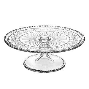 Godinger Cake Stand, Footed Cake Plate Server - Claro Collection