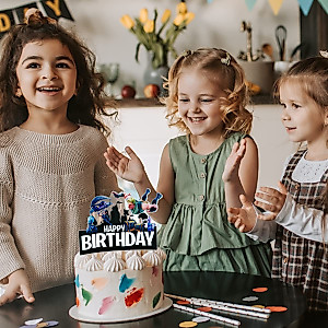 Video Game Birthday Party Supplies for Game Fans Party Decorations, Video Game Theme Party Cake Topper, Boys Girls Birthday Party Decorations