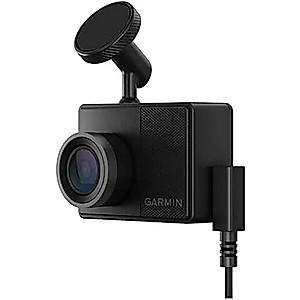 Garmin Dash Cam 57, 1440p and 140-degree FOV, Monitor Your Vehicle While Away w/ New Connected Features, Voice Control, Compact and Discreet, International Version (Dash Cam 57)