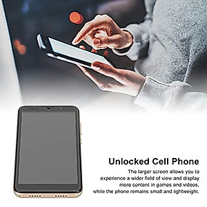 Qinlorgo Full Screen Phone HD Camera Smartphone 4GB ROM for Listening to Music