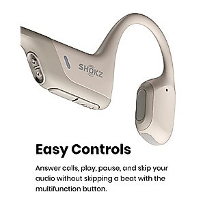 SHOKZ OpenRun Pro - Open-Ear Bluetooth Bone Conduction Sport Headphones - Sweat Resistant Wireless Earphones for Workouts and Running with Premium Deep Base - Built-in Mic, with Hair Band