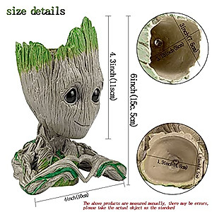 Abomet Groot Planter,Baby Groot Flower Pot Succulent Planter for Garden Decor Desktop,Groot Pencil Pen Holder for Kids Toy Gifts