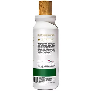 Raw Sugar The Cold Pressed Shampoo and Conditioner Set - Activated Charcoal, Tea Tree, and Moringa Oil. Balances Scalp, Removes Build-Up and Pollutants. 18 Fl Oz Bottles.