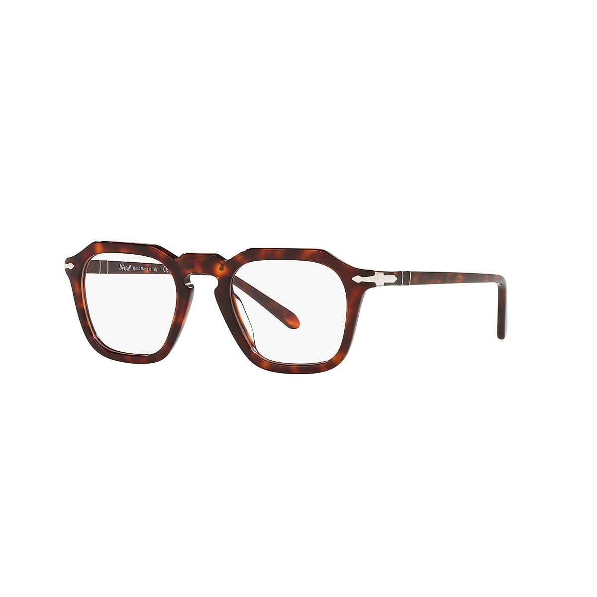 Persol PO3292V Square Prescription Eyewear Frames, Havana/Demo Lens, 48 mm