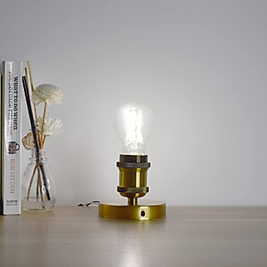 Remote Control Smart Edison A19 LED Light Bulbs- E26 Standard Base- Dimmable 4W(40W Equivalent)- Adjustable Color Temperature (2700K- 5000K)- No App or Wi-Fi Required- Remote Included- 4 Pack