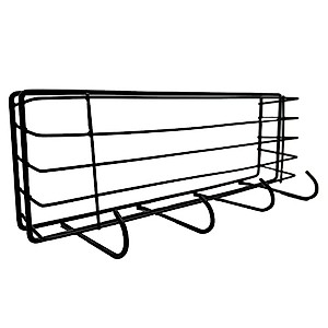 Daksang Bathroom Shower Caddy Basket Shelf Adhesive Shower Organizer Stainless Steel Shower Shelf, Shower Basket Storage for Bathroom Kitchen Shower organizer Wall Mounted(Black)