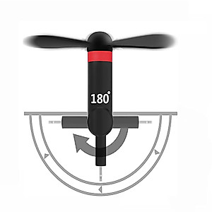Mini Phone Fan, Wuedozue 180 Rotating Portable Cool Cooler Mobile Phone Fan Compatible with iPhone 14/14Pro Max/13/13 Pro Max/12/12 Pro Max/11/11 Pro/11 Pro Max/X/Xs/Xr/iPad and More (black)