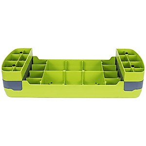 Signature Fitness Adjustable Workout Aerobic Stepper Step Platform Trainer, 27-Inch, Lemon/Gray