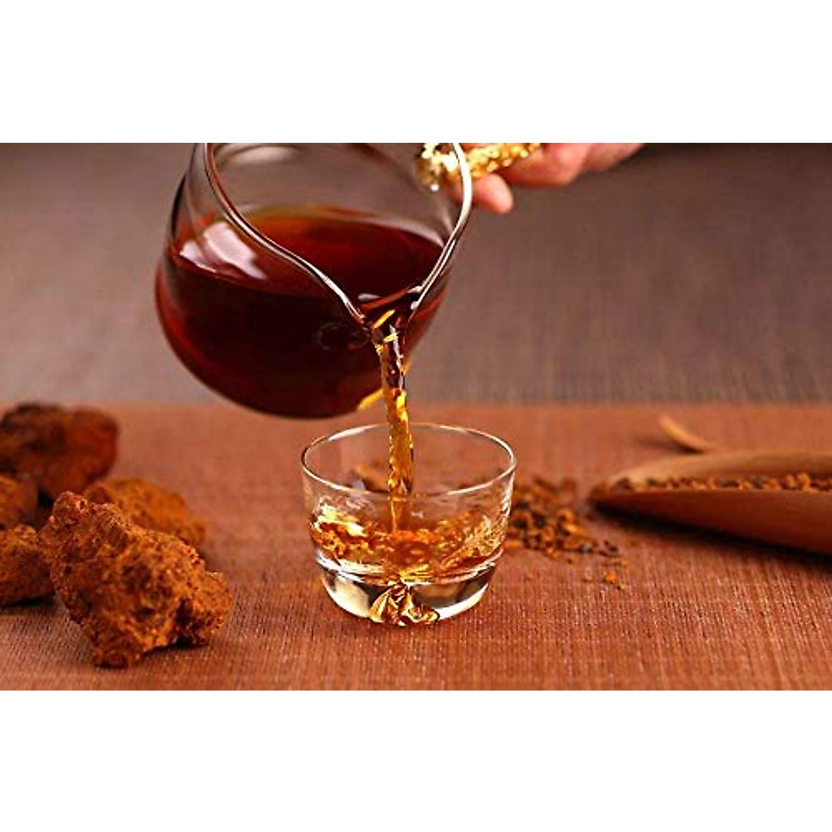 Chaga Mushroom Chunks - 8 ounce, 100% Wild Harvested with Black Top Crust, Premium Tea Chunks - Antioxidants, Healthy Drinks