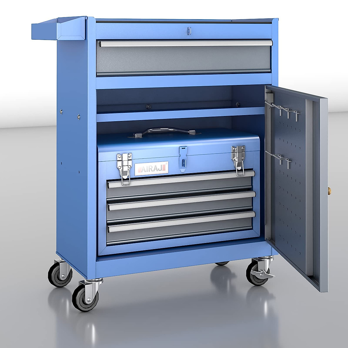 AIRAJ Tool Chest,Detachable Tool Chest with Wheels,Rolling Tool Chest for Workshops and Homes,High Capacity Tool Cabinet with Drawers,Professional Tool Box Organizer