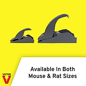Victor M070 Easy and Safe-Set Power Kill Mouse Trap Quick and Clean Rodent Disposal - 2 Reusable Mouse Traps