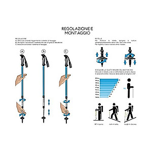 Fizan Compact 3 Trekking Poles – 5.6 oz Ultralight, Backpacking, Thru Hiking Poles, Adjustable, Collapsible, Customized Fit, EVA Grips, Aluminum Walking Sticks (Compact 3 / EVA/Pink)