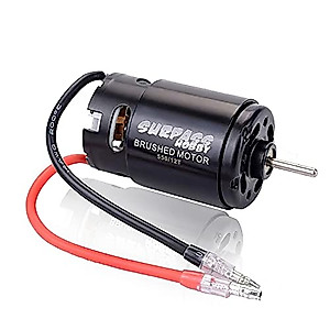 RC Car Motor 550 12T Brushed Motor for RC 1/10 Short-Course Truck for Traxxas Slash 2WD/4WD Redcat Arrma VKAR 10SC HPI HoBao HuanQi 727 HSP Wltoys Kyosho