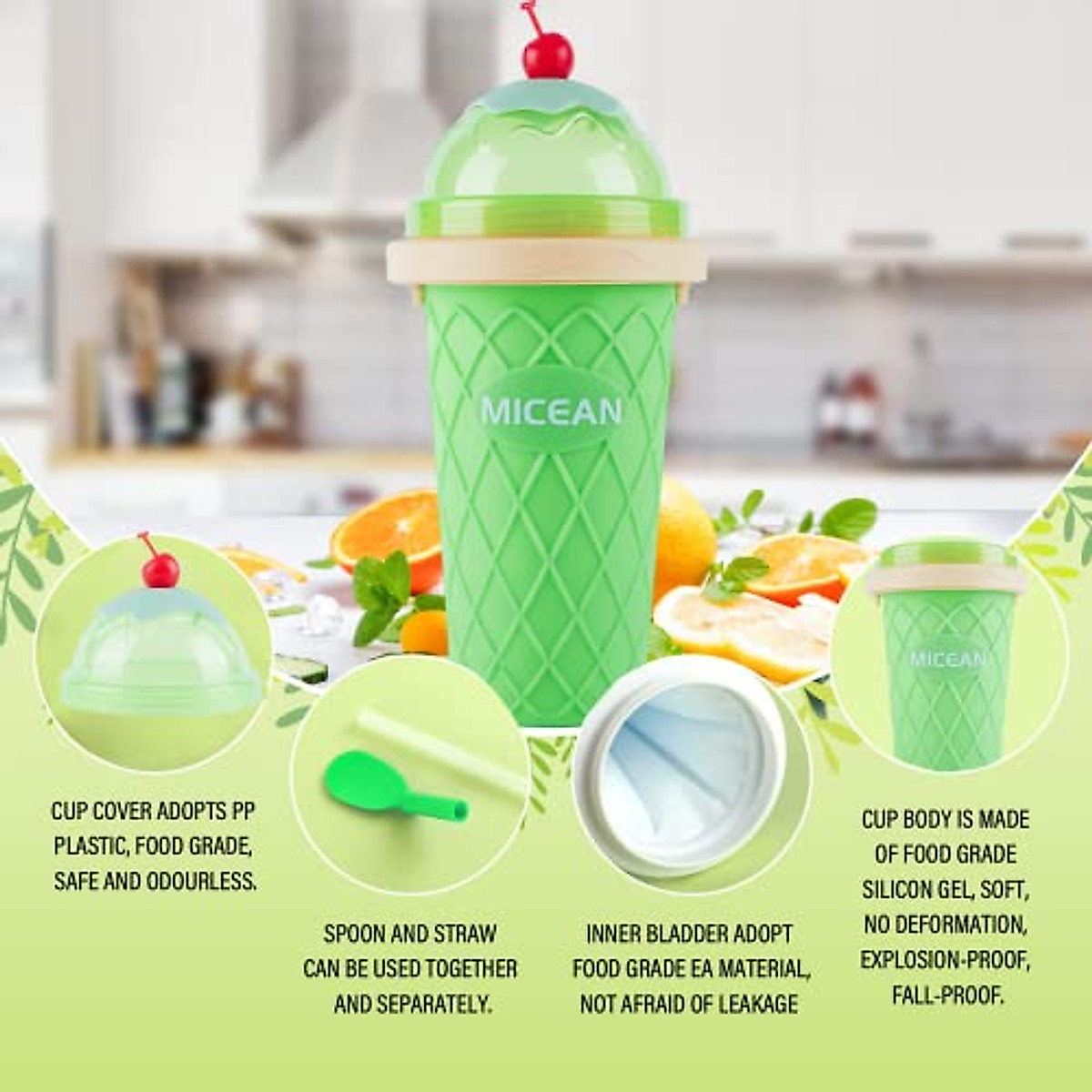 Slushy cup Slushie Maker Cup,Frozen Magic Slushy Cup - Create Delicious Slushies Anywhere with This Fun and Cool Slushie Maker Cup! Includes Lids and Straws . Perfect for TikTok Trends and Cool Gadgets Fans -New Pink