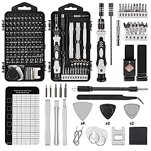 VMAN 145 in 1 Precision Screwdriver Set, Mini Wrench Damaged Screw Extractor Set S2 Steel, Magnetic Electronic Screwdriver Set, for Watch, Mobile Phone, Computer, Camera. Perforate Etc (145 in 1)