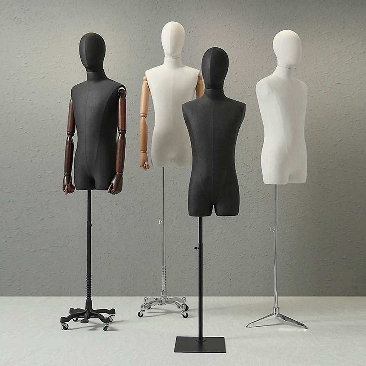 TOPRP Mannequin Display Stand Manikins Tailors Dummy Male Mannequin Dress Form Height Adjustable Pants Show