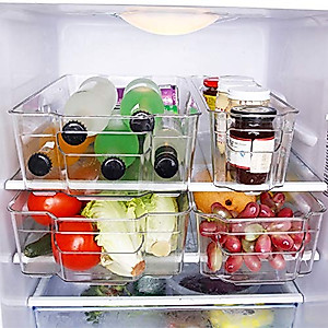 Egg Holders, Fruit Vegetable Organizer Tray Freezer Fridge Drawer Pantry Clear Storage Rack One Color 1