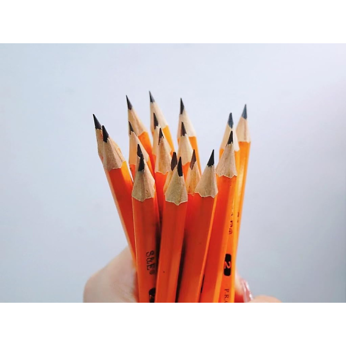 SKKSTATIONERY Half Pencils with Eraser Tops, Golf, Classroom, Pew - #2 HB, Hexagon, Pre-sharpened, 96/Box.