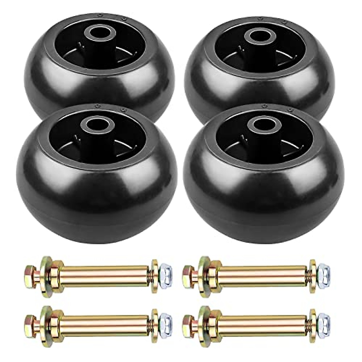 Anti Scalp Deck Wheel Kit Compatible with Bad Boy 022-5234-98 for Toro 1-603299 68-2730 for Kubota K5351-42110 K5371-42110 for Husqvarna 539 10 26-43 for Lawn-Boy 1-603299 68-2730 4 Pack