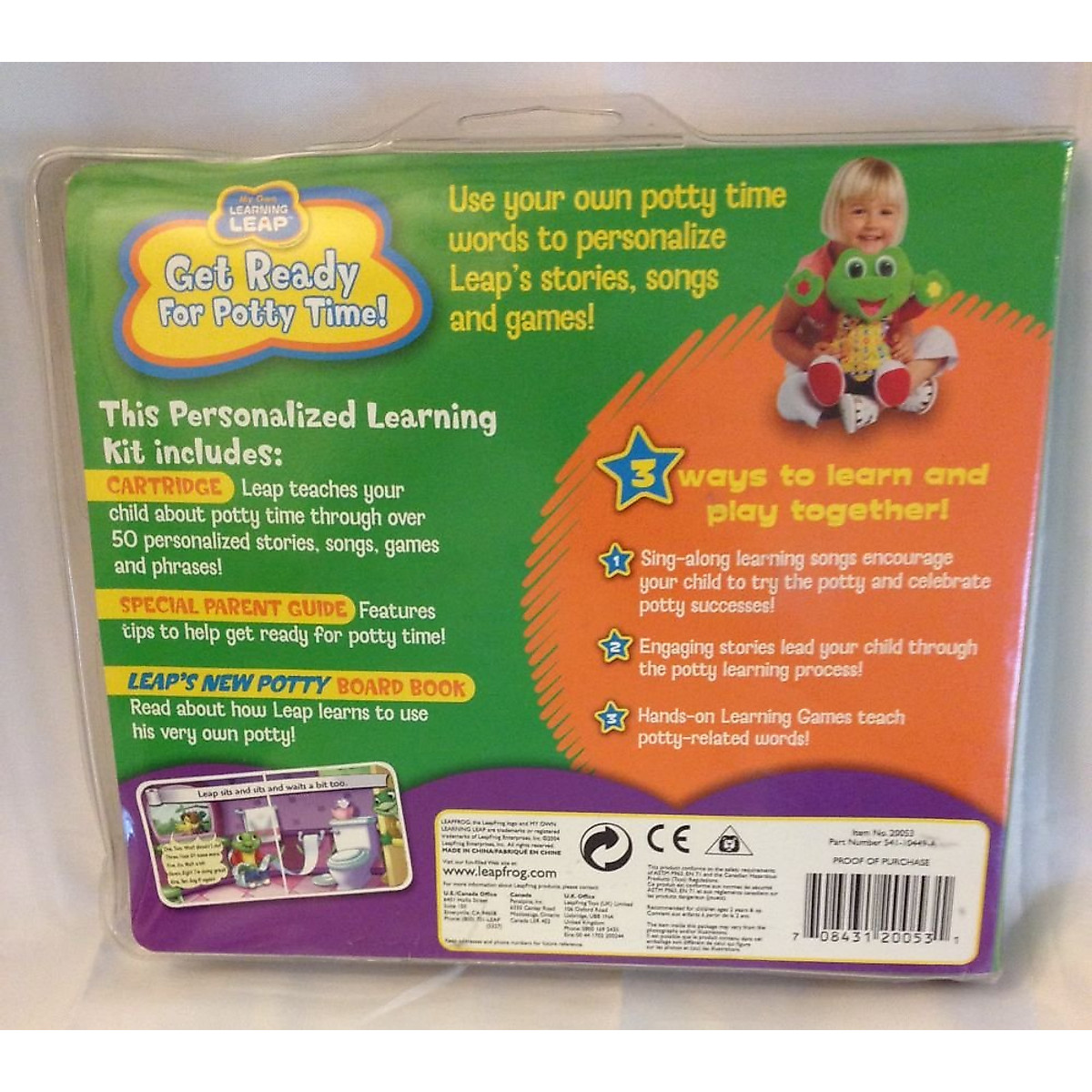 My Own Learning Leap: Personalized Learning Kit - Get Ready for Potty Time