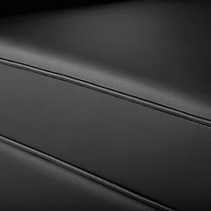 Recliner Chair with Wing Back, Faux Leather Upholstered Lounge Sofa Chairs with Rivet Decoration, Adjustable Home Theater Seating, Multifunctional Chairs for Living Room, Bedroom, Office (Black)