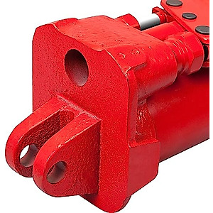 Yellow Jacket AS30808 Hydraulic Long Ram Jack with Double Piston Pump and Clevis Base (Fits: Garage/Shop Cranes, Engine Hoists, and More): 8 Ton (16,000 lb) Capacity, Red