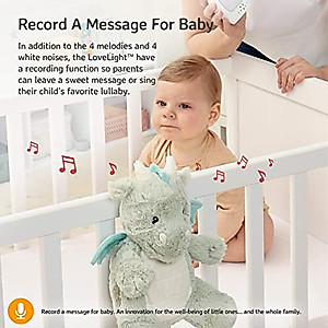Cloud b Sound Machine with White Noise Soothing Sounds | Cuddly Stuffed Animal & Nomadic Nightlight | Record Parent Voice | Adjustable Settings & Auto-Shutoff | LoveLight™ Buddies - Drake The Dragon™