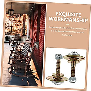 Veemoon 4pcs Rocking Chair Bearing Machine Screws Gaming Chair Accessories Furniture Bolts Patio Chair Leveling Screws Glider Rocker Parts Office Chair Bolts Furniture Connecting Fittings