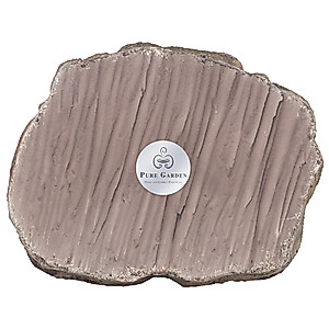 Boy and Girl Outdoor Water Fountain - Cascading Waterfall with Soothing Sounds and 4 LED Lights for Garden or Patio by Pure Garden (Antique Bronze)