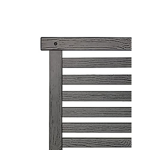 Enclo Privacy Screens EC18013 4.5ft H x 3ft W Alpine Outdoor Privacy Fence Panel Screen No Dig WoodTek Vinyl Kit (2 Panels), Charcoal