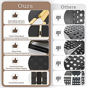 BoxLegend Shirt Folder V7 Metal for Wear Resistance Clothes Folding Board Storage Tshirt Folder Board Metal Edging and Joints Laundry Folding Board Black