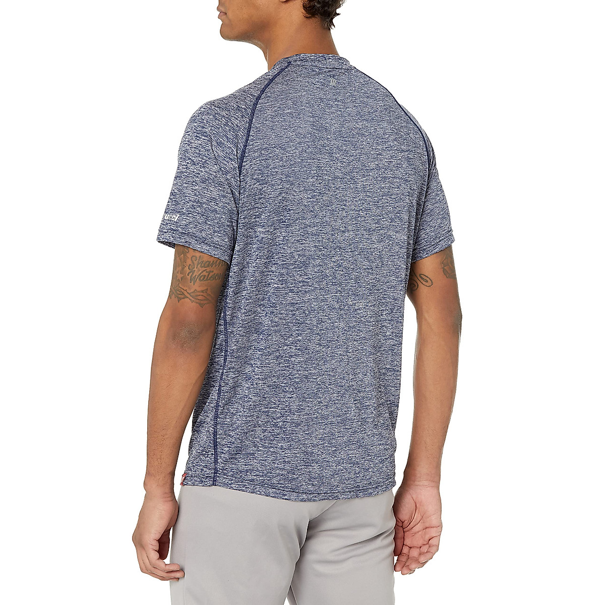 Marucci Men's Crossover Marled TEE Navy Blue