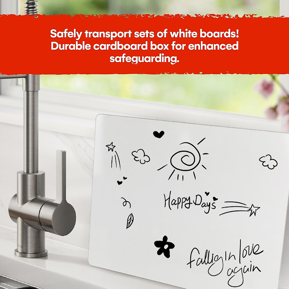 Board Geeks 3 Classroom Dry Erase Board for Kids 9"x12"- Small White Boards for Students, White Board for Kids, Teacher - Double Sided Small White Board | Mini White Boards | Small whiteboard (3- Pk)