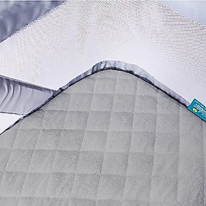 Bassinet Mattress Pad Cover(21" x 35"), Fit for Milliard, Miclassic, Besrey, Bellababy, AMKE 3 in 1 and Dream on me Bassinet, 2 Pack, Waterproof Quilted Ultra Soft Bamboo Sleep Surface, Grey