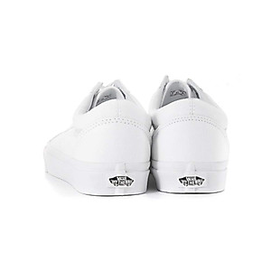 Vans Unisex Old Skool True White Skate Shoe, White, 8.5 US