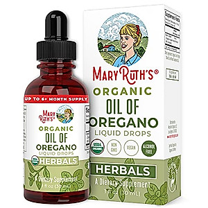 Grapefruit Seed Oil Drops & USDA Organic Oil of Oregano Liquid Drops Bundle by MaryRuth's | Herbal Supplement Liquid Drops | Immune Support | Digestive Health | Overall Health | Vegan