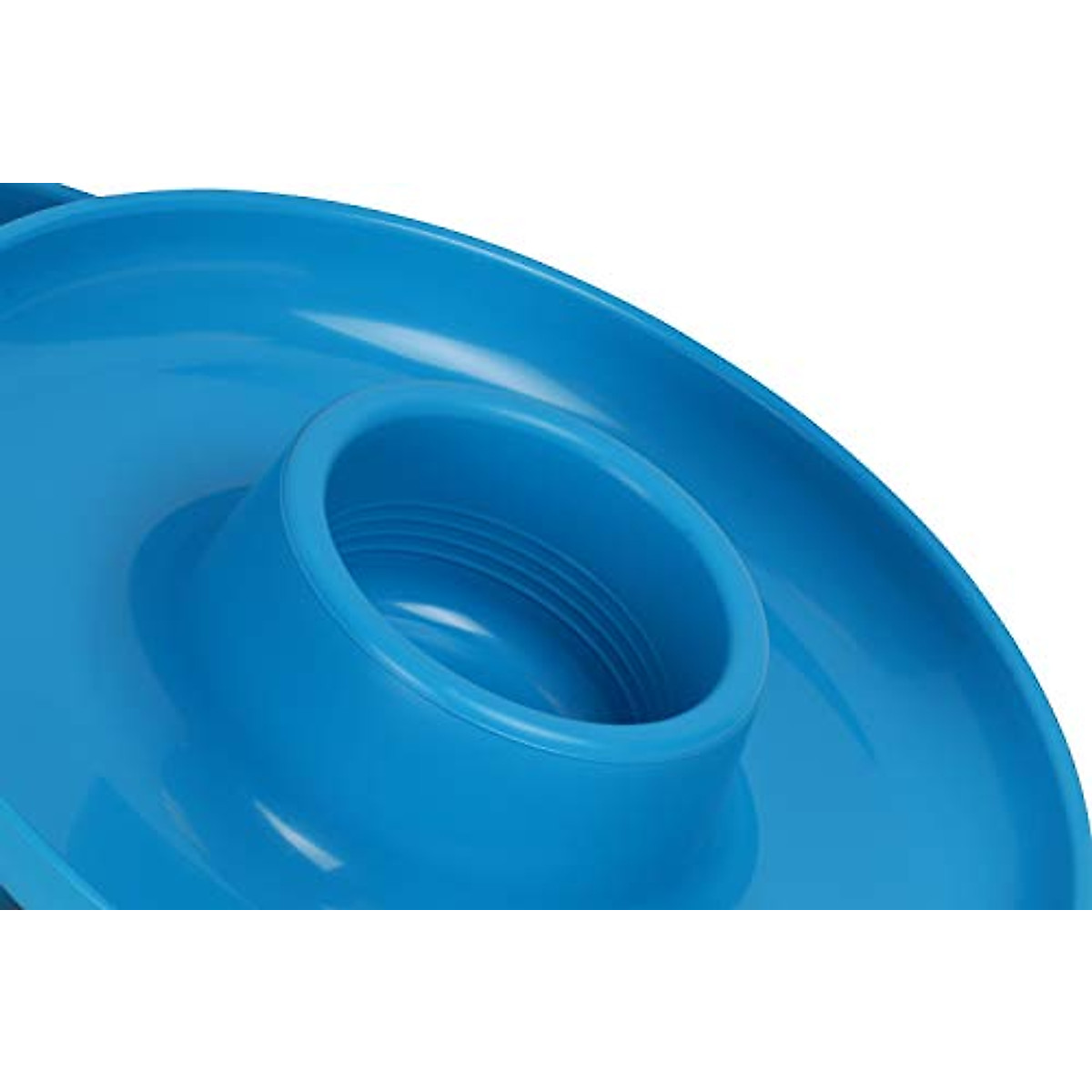 GreatPlate GP-TEAL-4PK AZ Teal Plate 4-Pack, 4 Teal GreatPlates, Food Tray and Beverage Holder, Dishwasher Safe, Microwave Safe, Made in USA, Picnics, Parties, Tailgates, Appetizers, Great for Kids