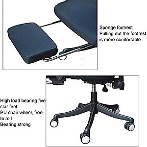 HALOU Ergonomic Office Chair, Reclining Office Chair with Lock Function and Lumbar Support, Executive Office Chair with Headrest