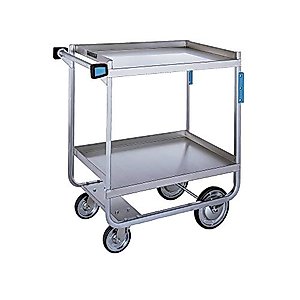 Lakeside Manufacturing 743 Utility Cart, Stainless Steel, 2 Shelves, 700 lb. Capacity (Fully Assembled), Silver