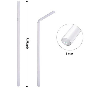 200 Count 100% Plant-Based Wrapped Compostable Straws - Plasticless Biodegradable Flexible Drinking Straws - A Fantastic Eco Friendly Alternative to Plastic Straws