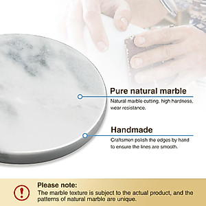 Josmimic Jewelry Organizer Marble Necklace Stand: Small Necklace And Bracelet Holder Organizer for Women Gold