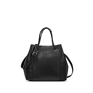 Pixie Mood Kamila 10 x 10.5 Vegan Leather Tote Bag, Black