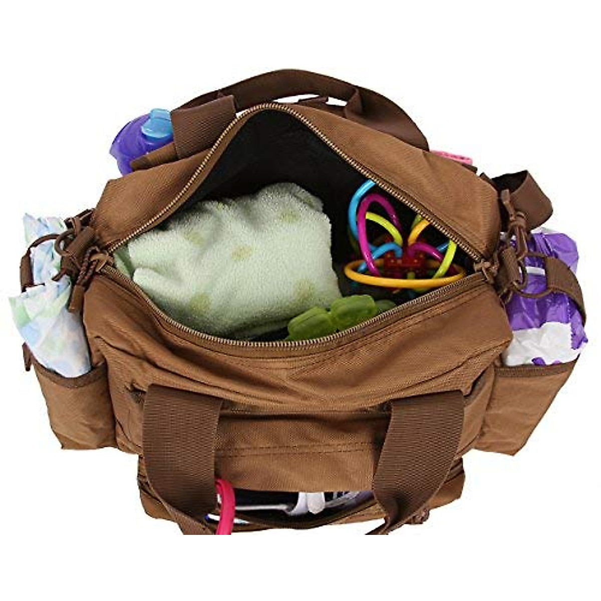 LAPG Tactical Bailout Gear Bag, Men's Diaper Bag, Tactical Dad Bug Out Bag, Range Go-To Bag, Multi-Pockets, Multicam