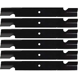 (6 Pack) Premium High Lift - Notched Replacement XHT Lawn Mower Blade Fits Toro/Wheel Horse 105-7711 | 24.4375" x 3" / 0.625" Hole