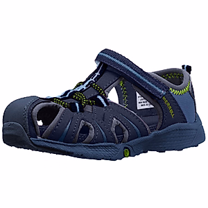 Merrell Hydro Sport Sandal, Navy/Green, 2 US Unisex Little Kid